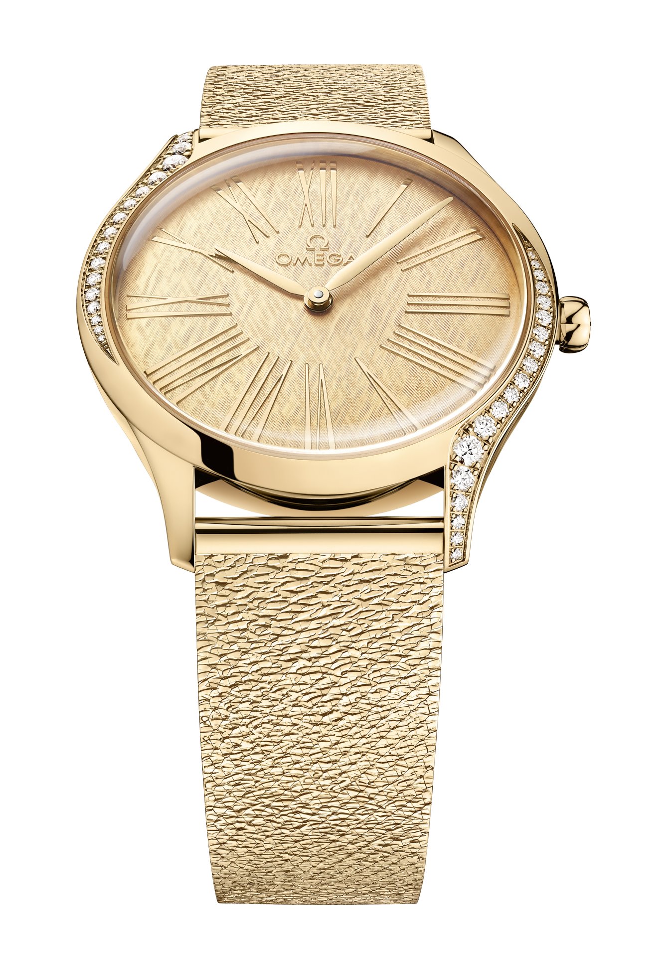 An OMEGA Trésor in Gold With a New Mesh Bracelet - Watch I Love