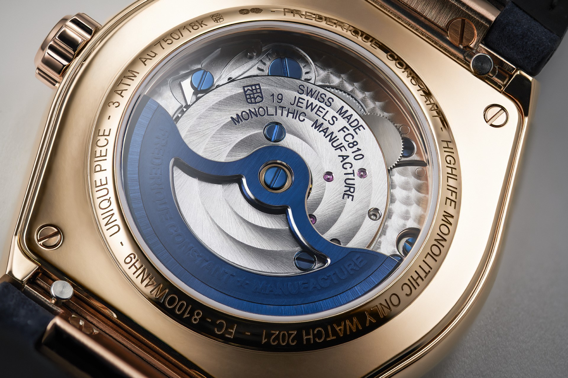 Unique, technical, Monolithic: Only Watch 2021, Frederique Constant ...