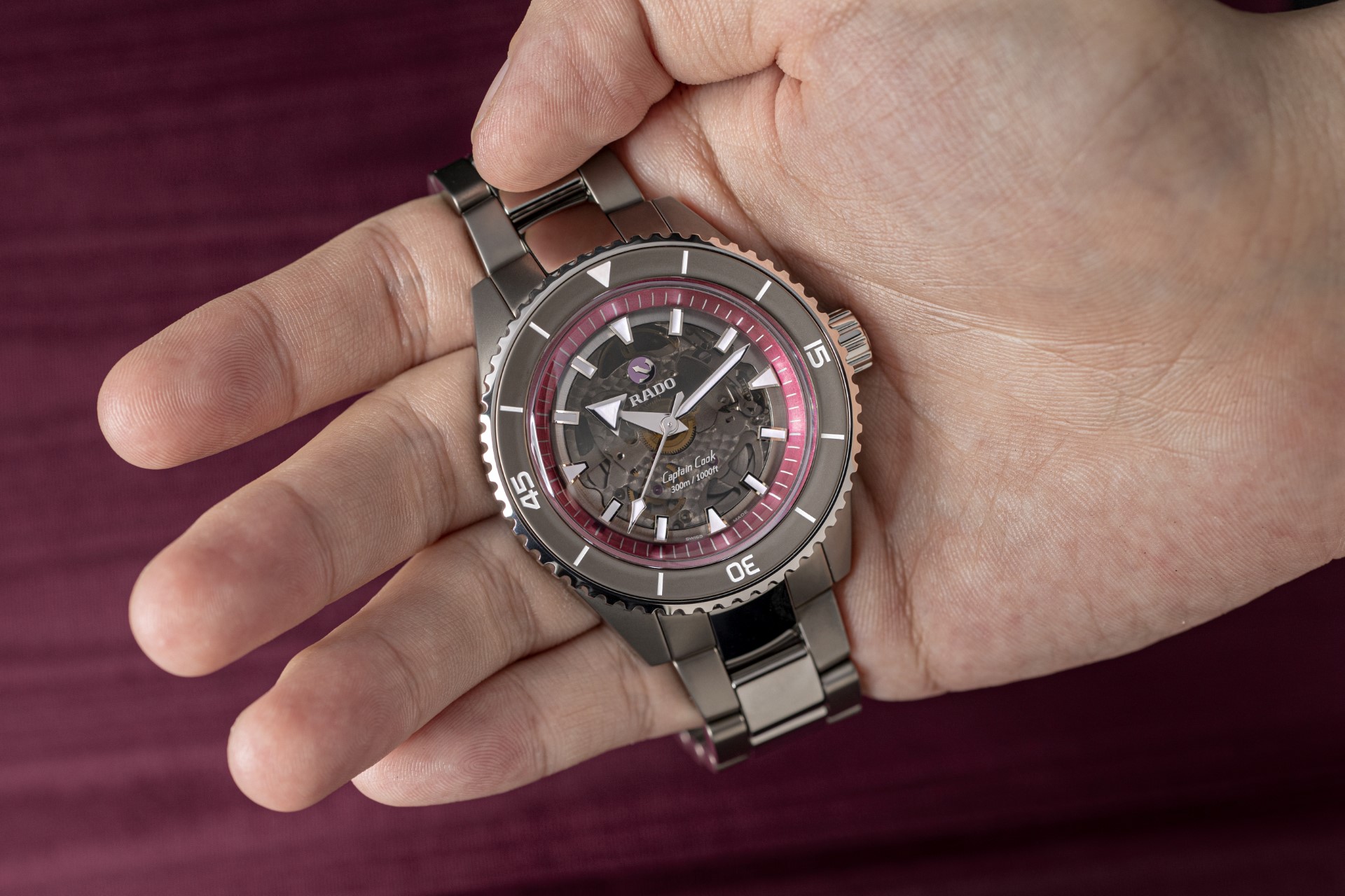Rado Captain Cook High-Tech Ceramic Pink Dial Project - Watch I Love
