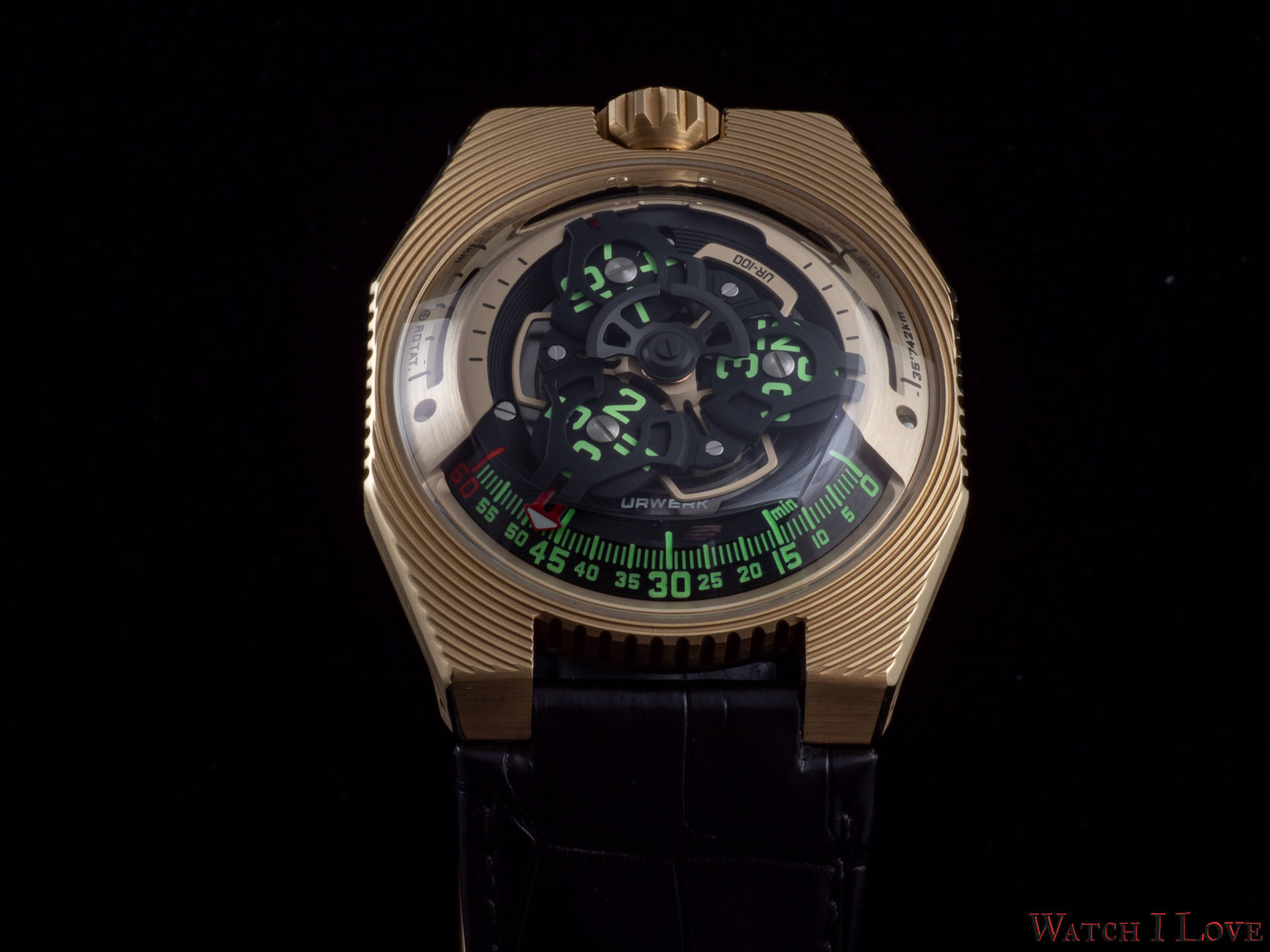 Review URWERK UR-100 Electrum - praise RA - Watch I Love