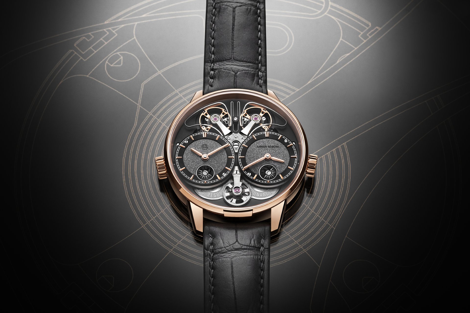 Armin Strom Dual Time GMT Resonance Rose Gold Insights - Watch I Love